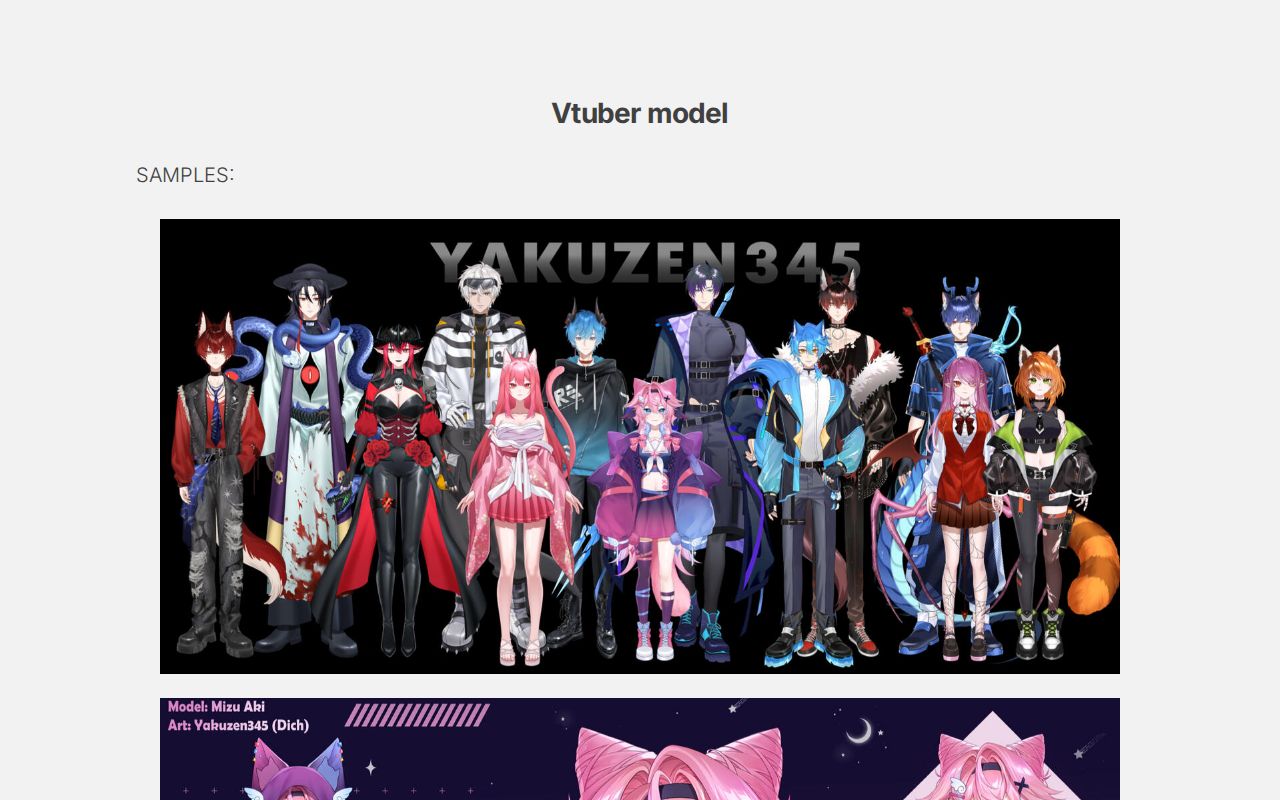 Vtuber model